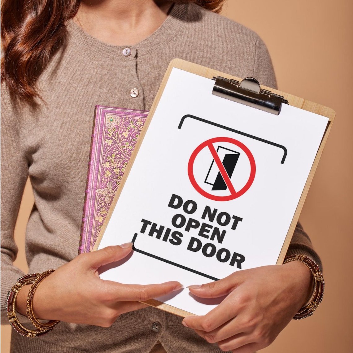 Do Not Open This Door" Sign - A4 PDF, Safety Door Sign, Restricted ...