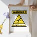Warning Fall Hazard Sign - A4 Size, Printable JPG & PDF, Safety Notice ...