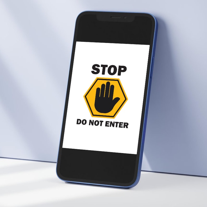 STOP Do Not Enter Sign - A4 Size, Printable JPG & PDF, Warning Sign for ...