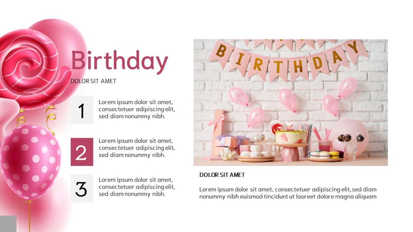 Birthday Celebration Powerpoint - Customizable Slideshow and ...