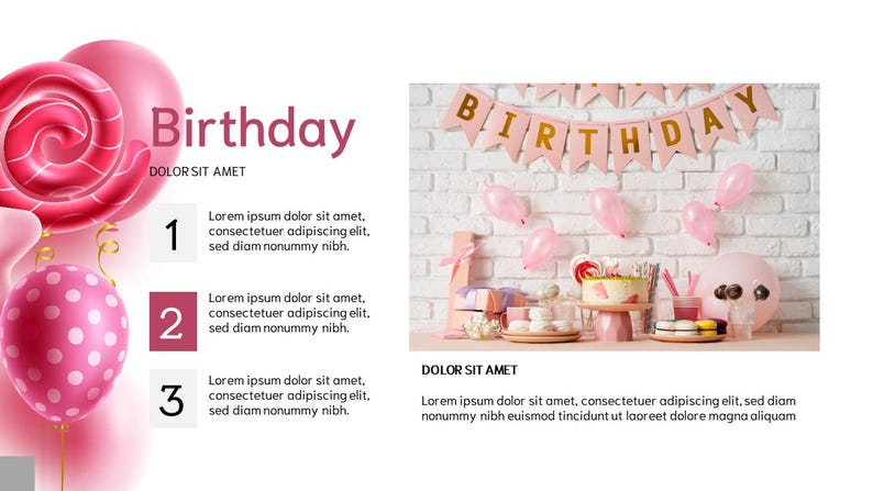 Birthday Celebration Powerpoint - Customizable Slideshow and ...