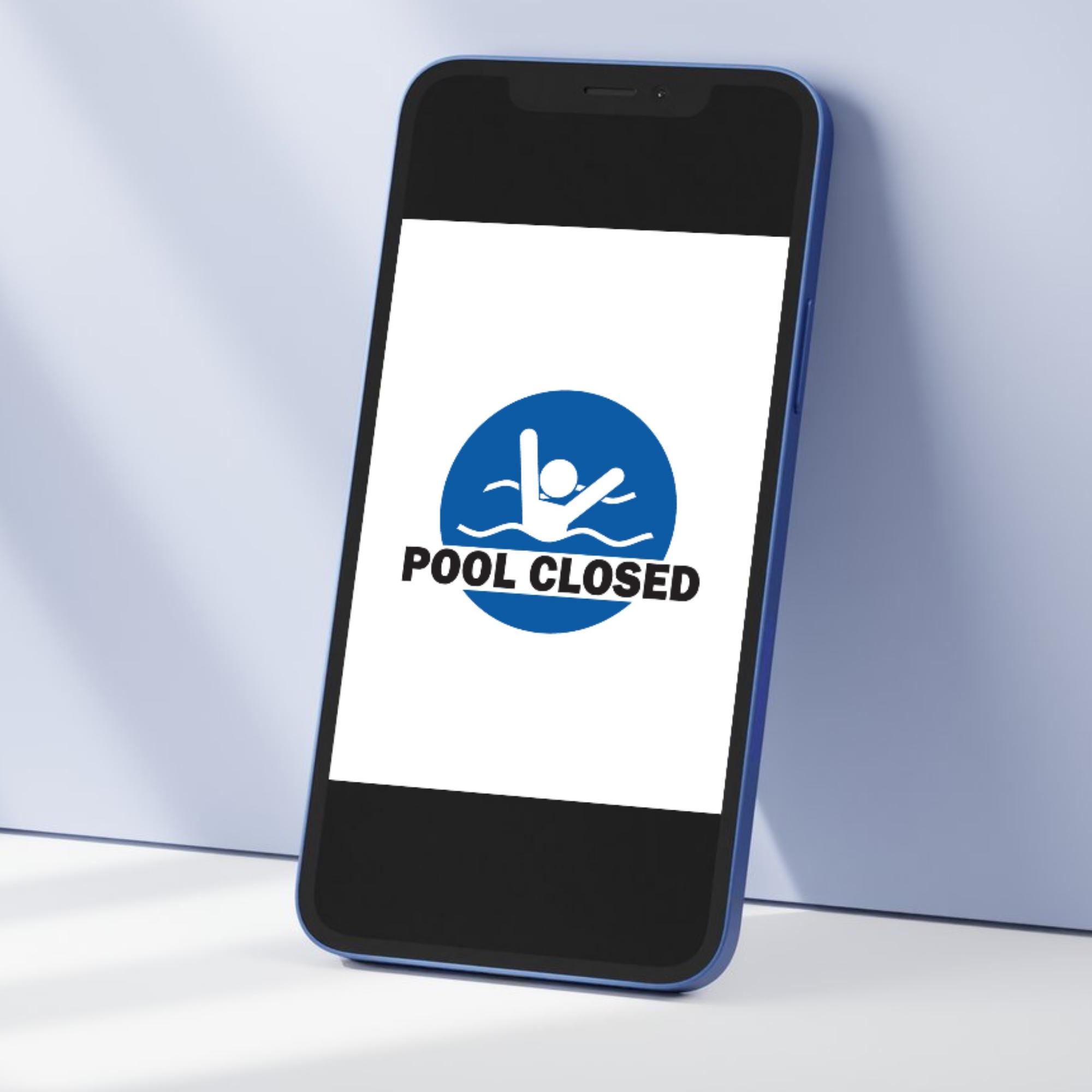 Printable Pool Closed Sign A4 PDF & JPG No Swimming Sign, Swimming Pool ...
