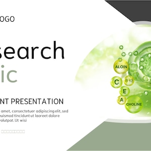 Elegant Green Themed Research Presentation Powerpoint Template ...