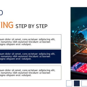 9 Minimalist Blue Business Presentation Slides - Editable Powerpoint ...