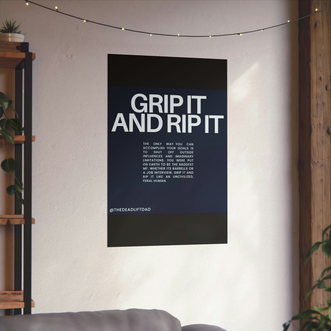 Grip It and Rip It Motivational Poster - Etsy