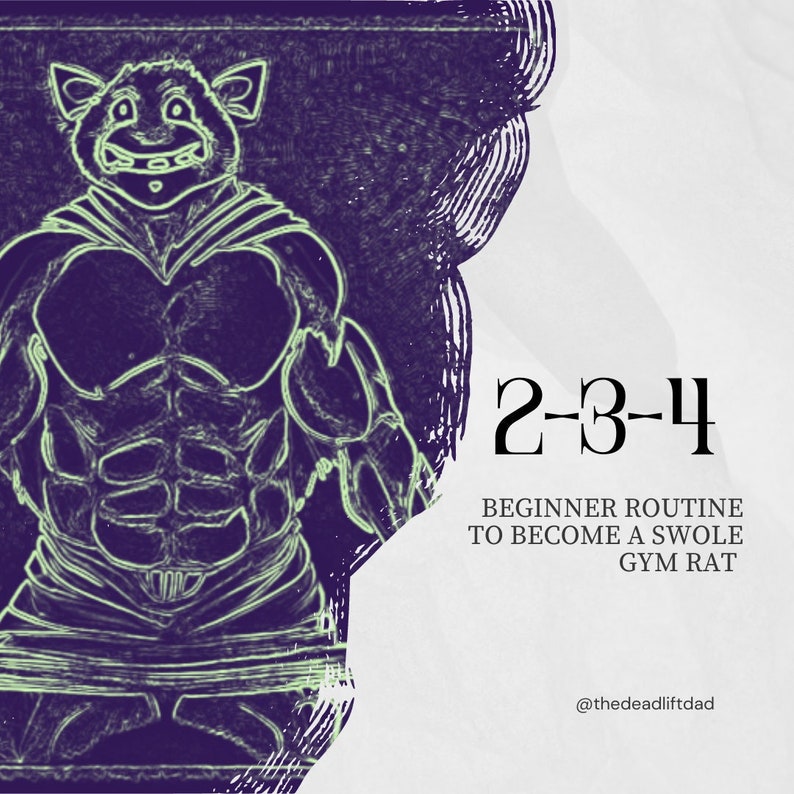 2-3-4 Swole Gym Rat - Etsy