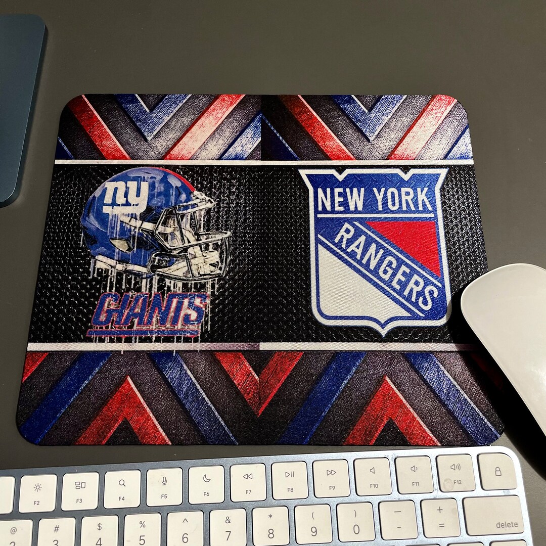 New York Rangers New York Giants Custom Mousepad NFL and NHL Gifts Best ...