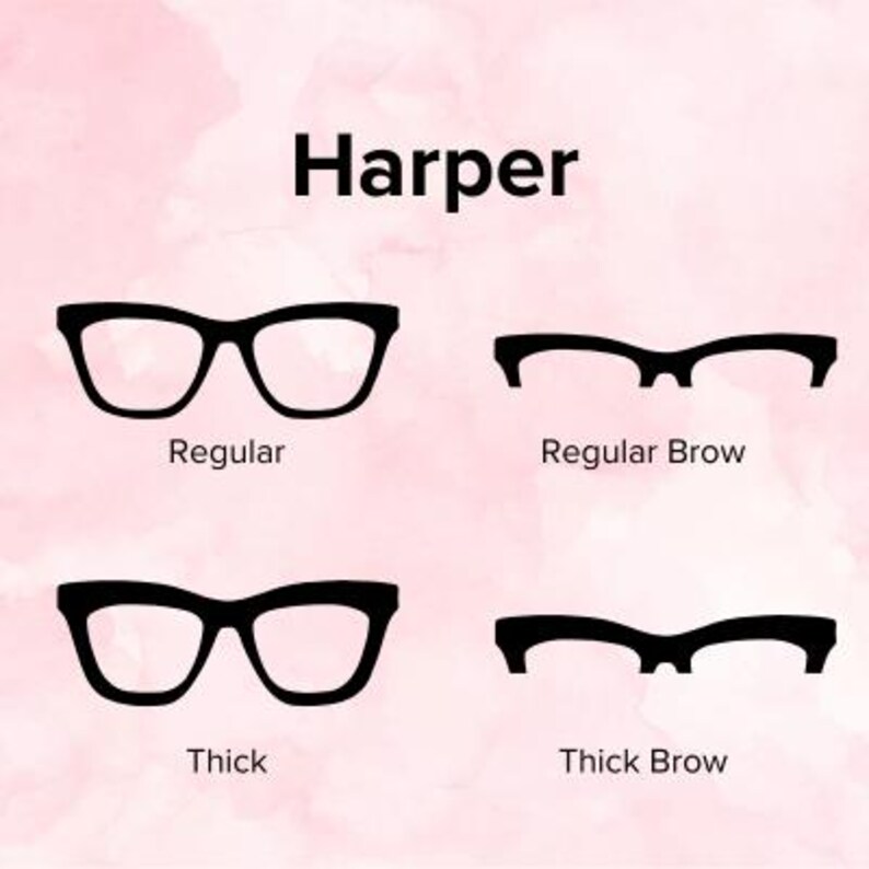 Harper SVG Regular & Thick and Brows - Etsy