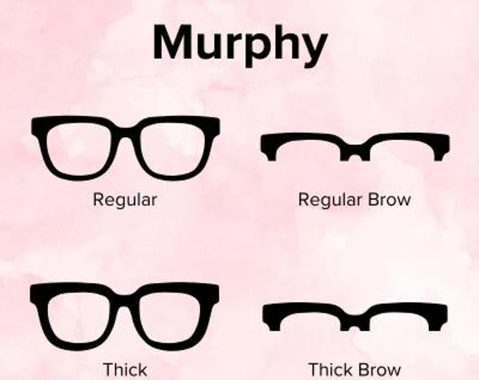 Murphy SVG Regular & Thick and Brows - Etsy