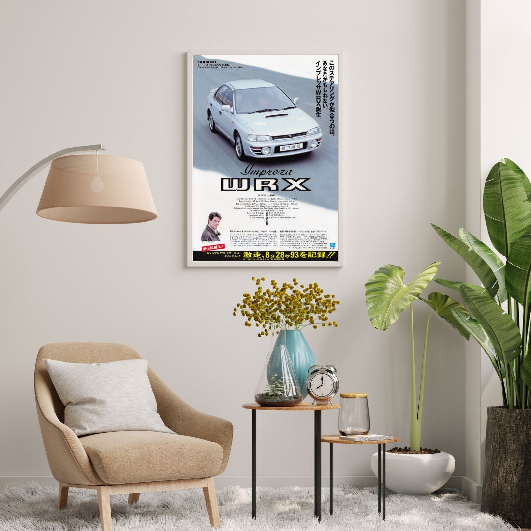Subaru Impreza WRX Advertisement Poster - Etsy