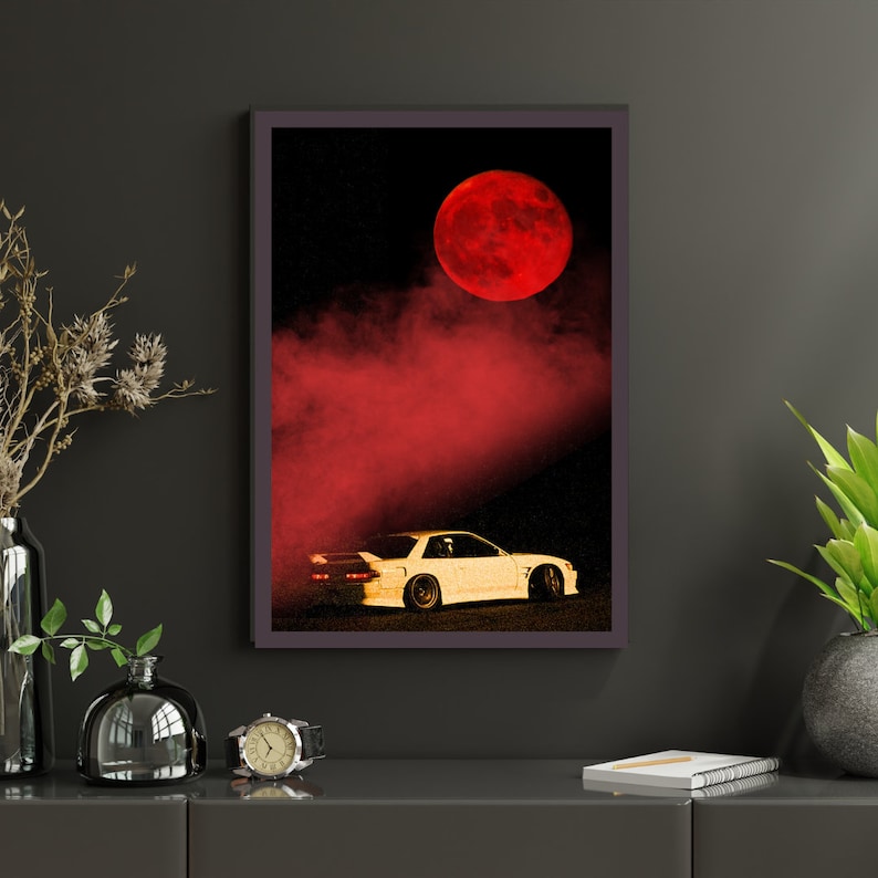 Nissan Silvia S13 Touge Drift Poster Nismo Classic Tuner Print 90s JDM ...