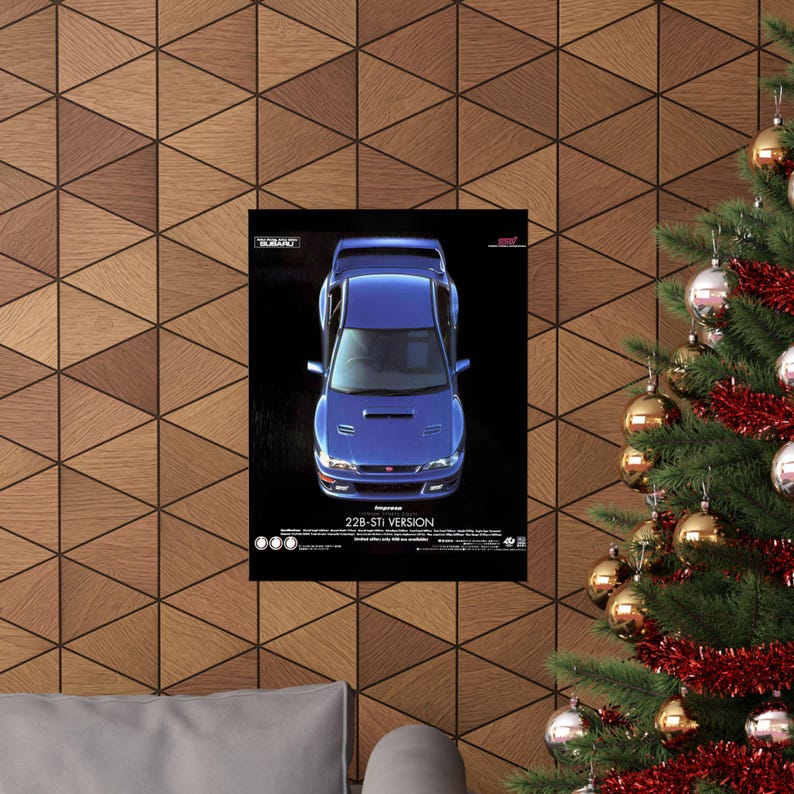 Subaru Impreza WRX STI 22B Advertisement Poster - Etsy