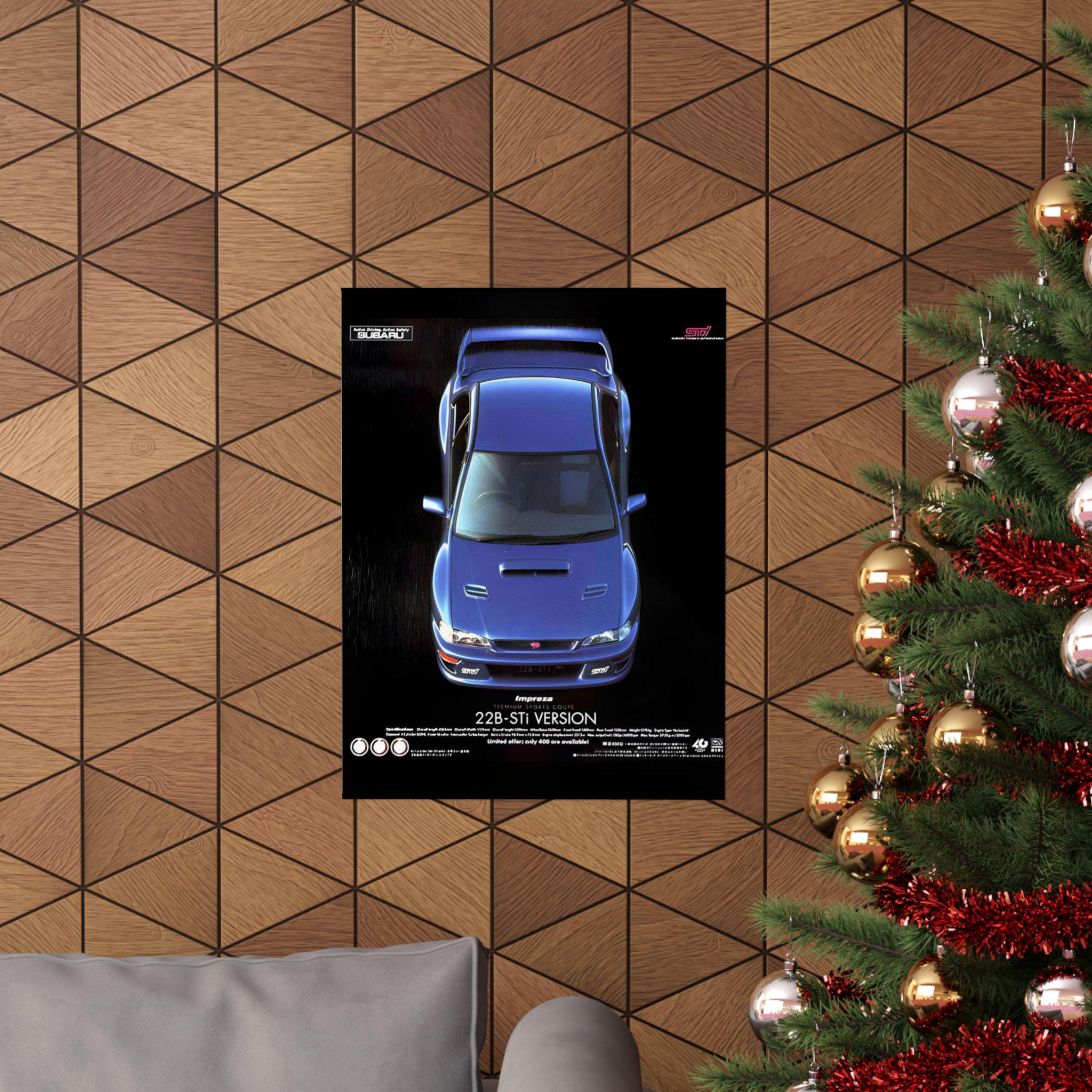 Subaru Impreza WRX STI 22B Advertisement Poster - Etsy
