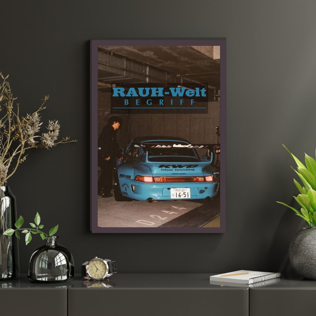 RWB Porsche 993 Poster Classic JDM Tuner Print Japanese Car Culture ...