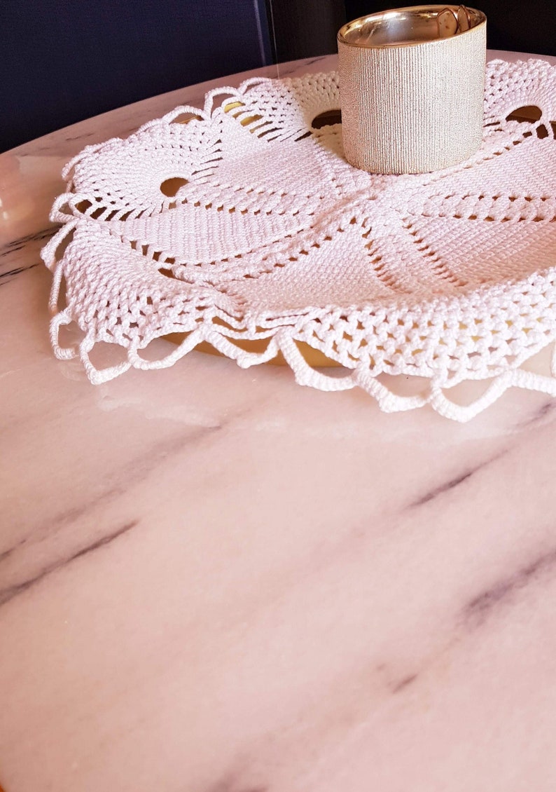 Antique 1900s Handmade Crochet Table Runner, Table Wear Vintage Manual ...