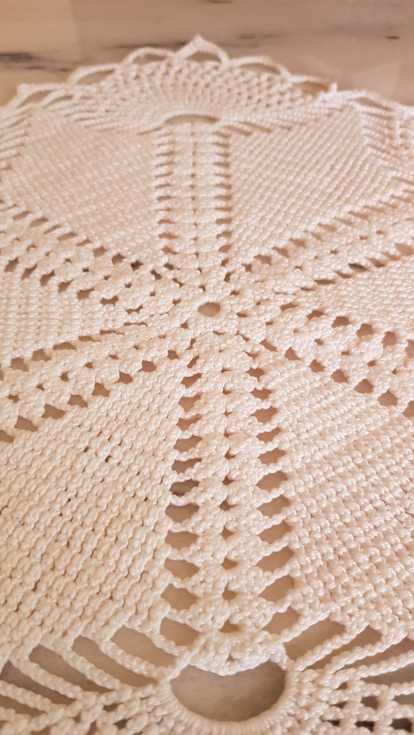 Antique 1900s Handmade Crochet Table Runner, Table Wear Vintage Manual ...