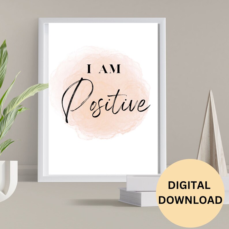 Positive Affirmations Digital, Poster Self Love, Inspirational ...