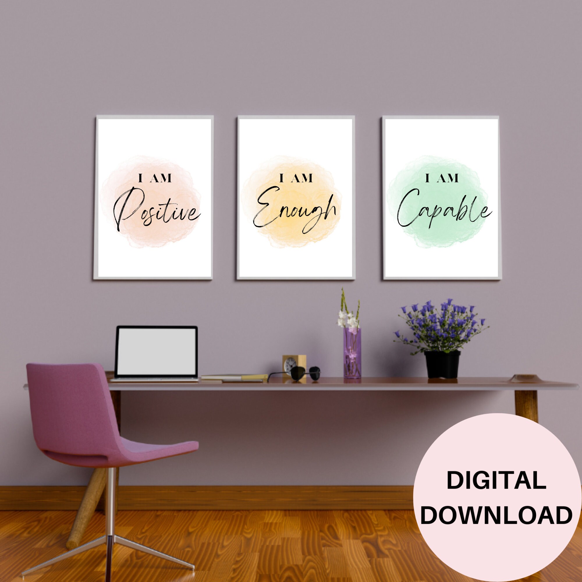 Positive Affirmations Digital, Poster Self Love, Inspirational ...