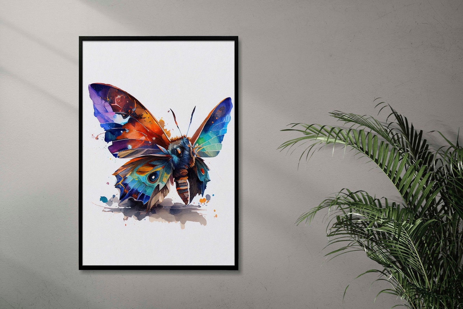 King of Monsters Mothra Watercolor Painting, Mothra Poster, Mothra Oil ...