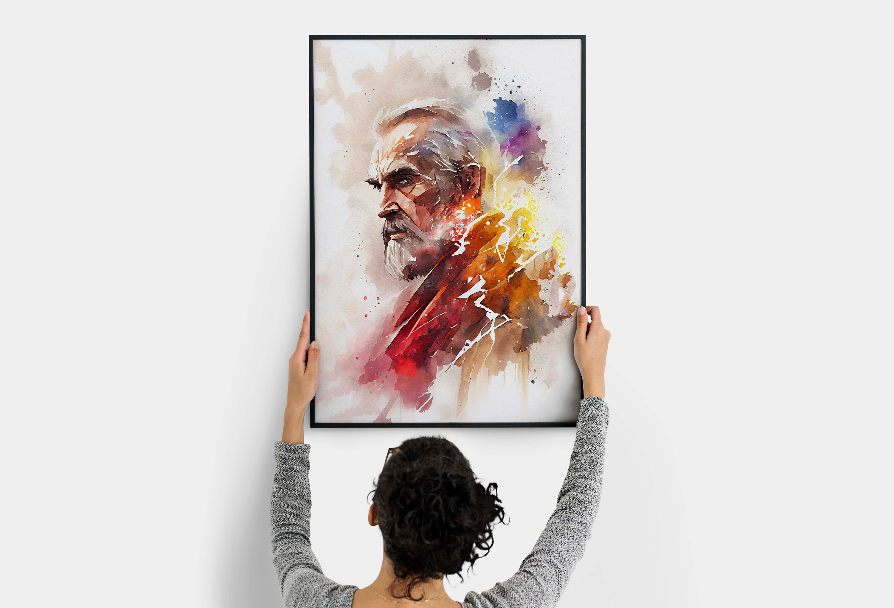 Count Dooku Star Wars Aquarell Art Print, Count Dooku Star Wars Malerei ...
