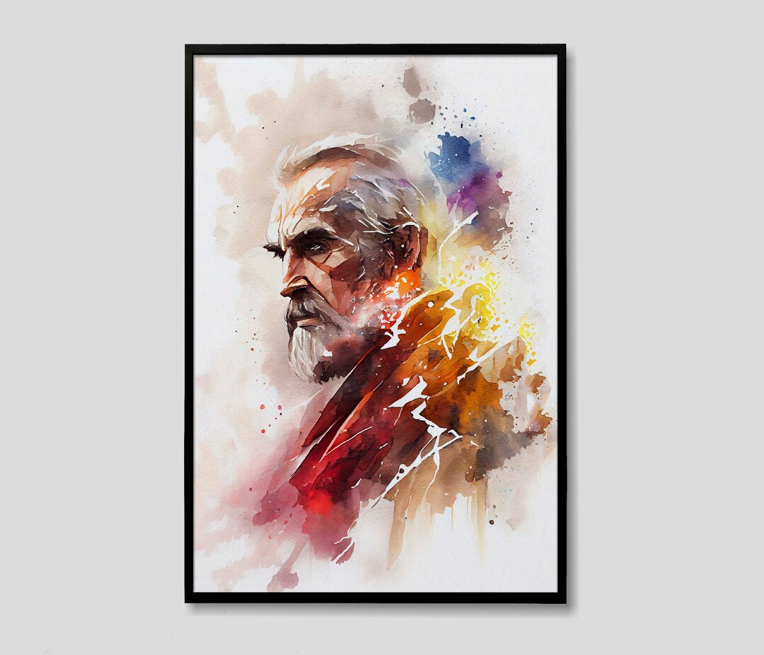 Count Dooku Star Wars Aquarell Art Print, Count Dooku Star Wars Malerei ...