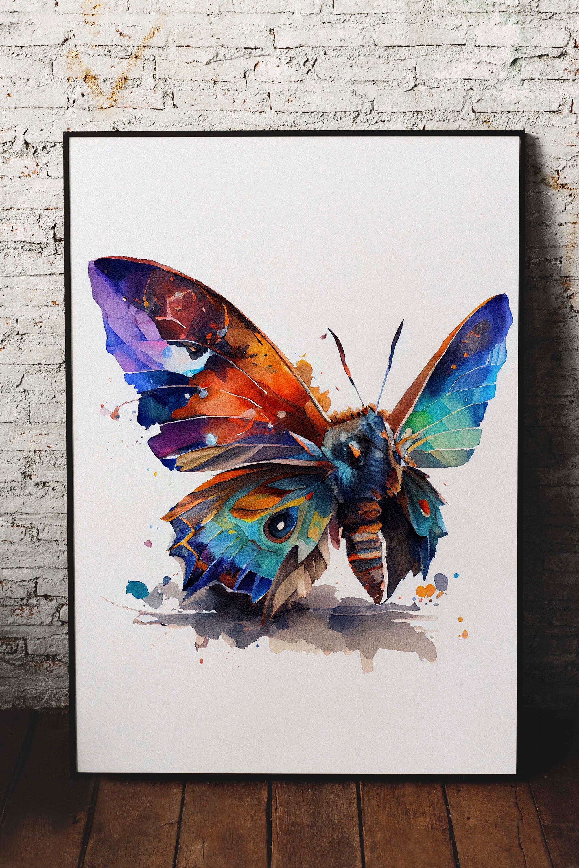 King of Monsters Mothra Watercolor Painting, Mothra Poster, Mothra Oil ...