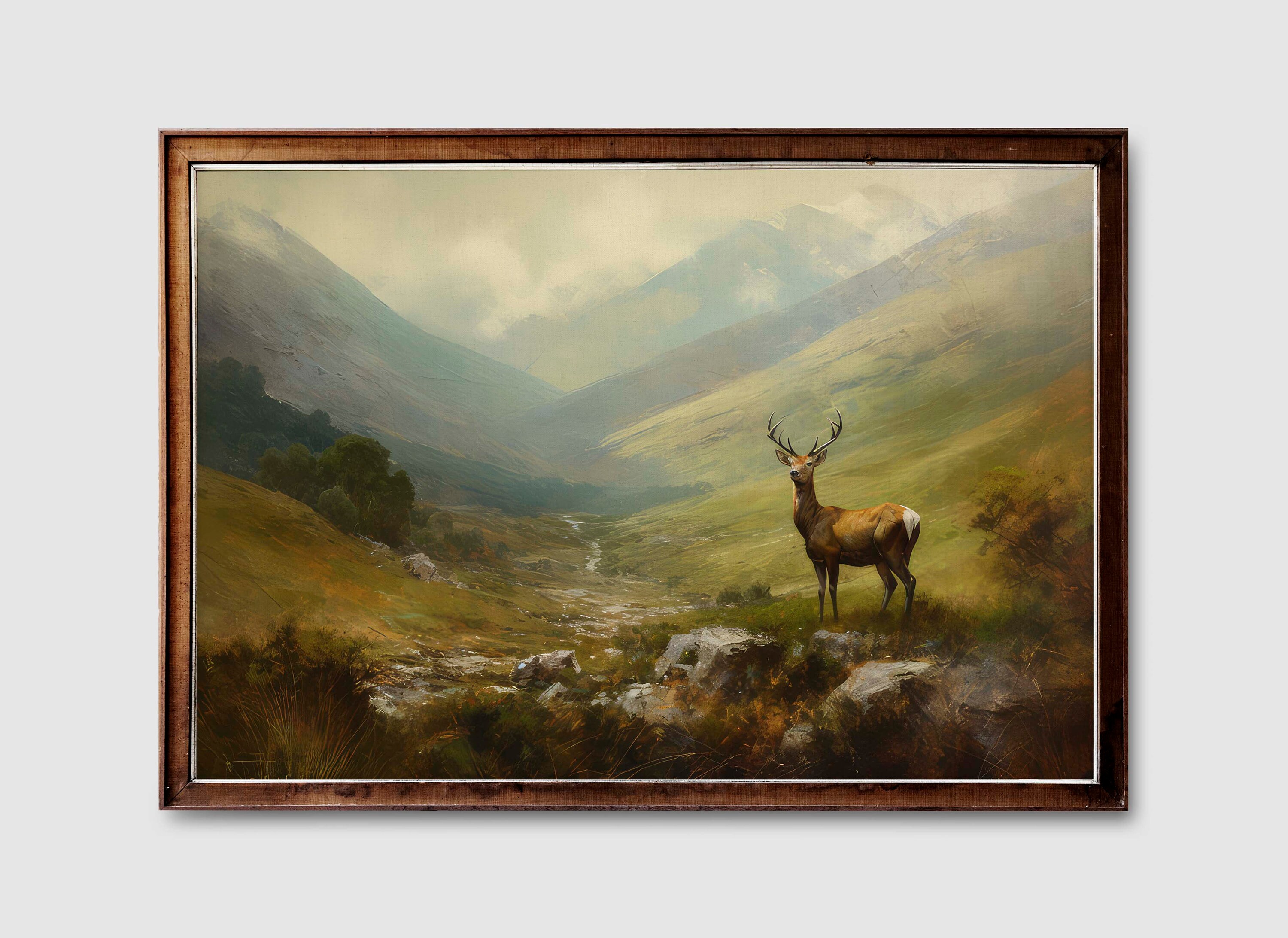 Vintage Landscape Painting of Scotland Scotland Water Color - Etsy