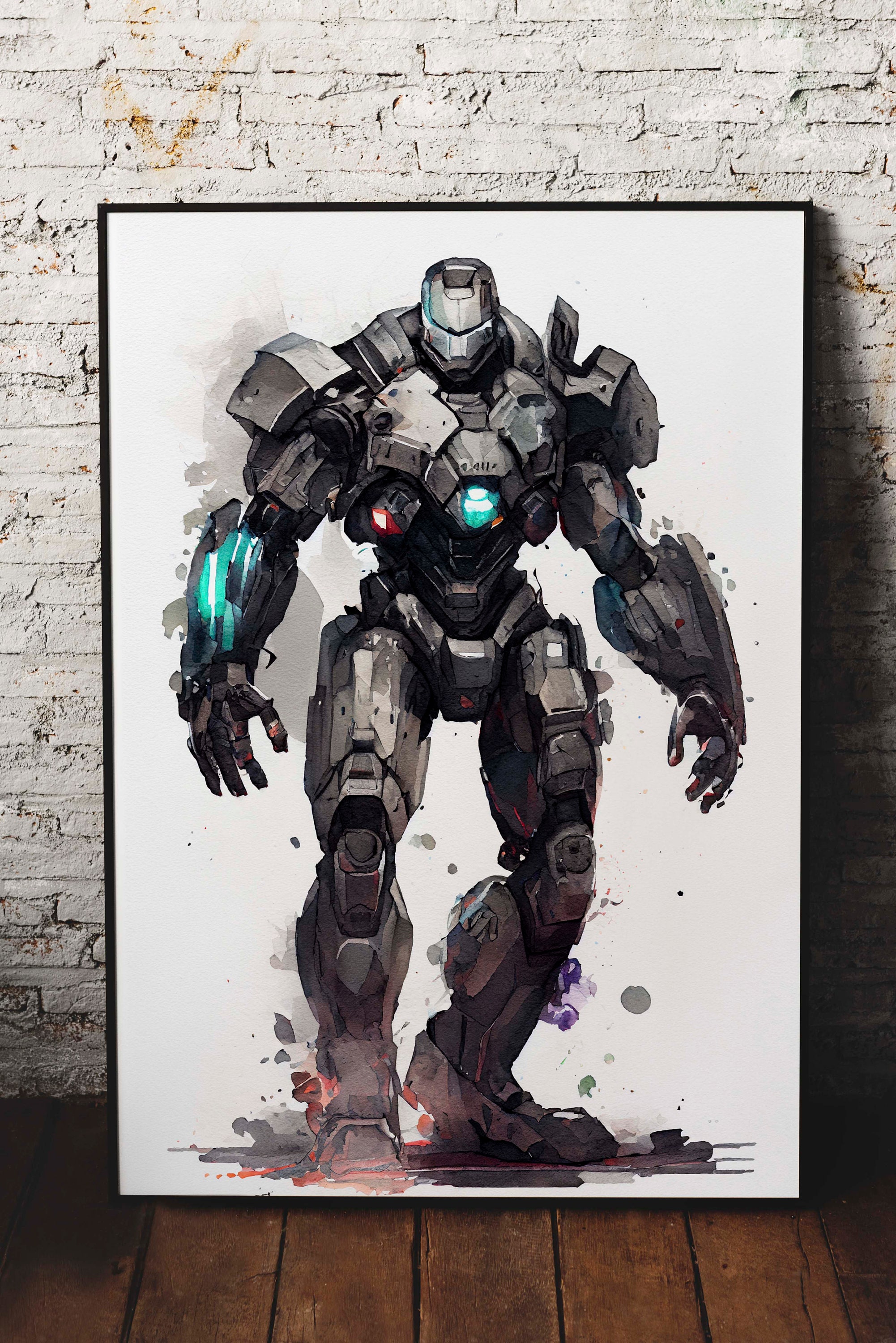 Avengers War Machine Marvel Watercolor Art Print War Machine - Etsy