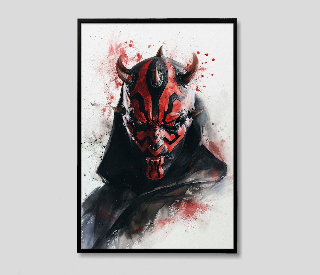 Sith Lord Savage Opress Star Wars Watercolor Painting, Darth Maul's ...