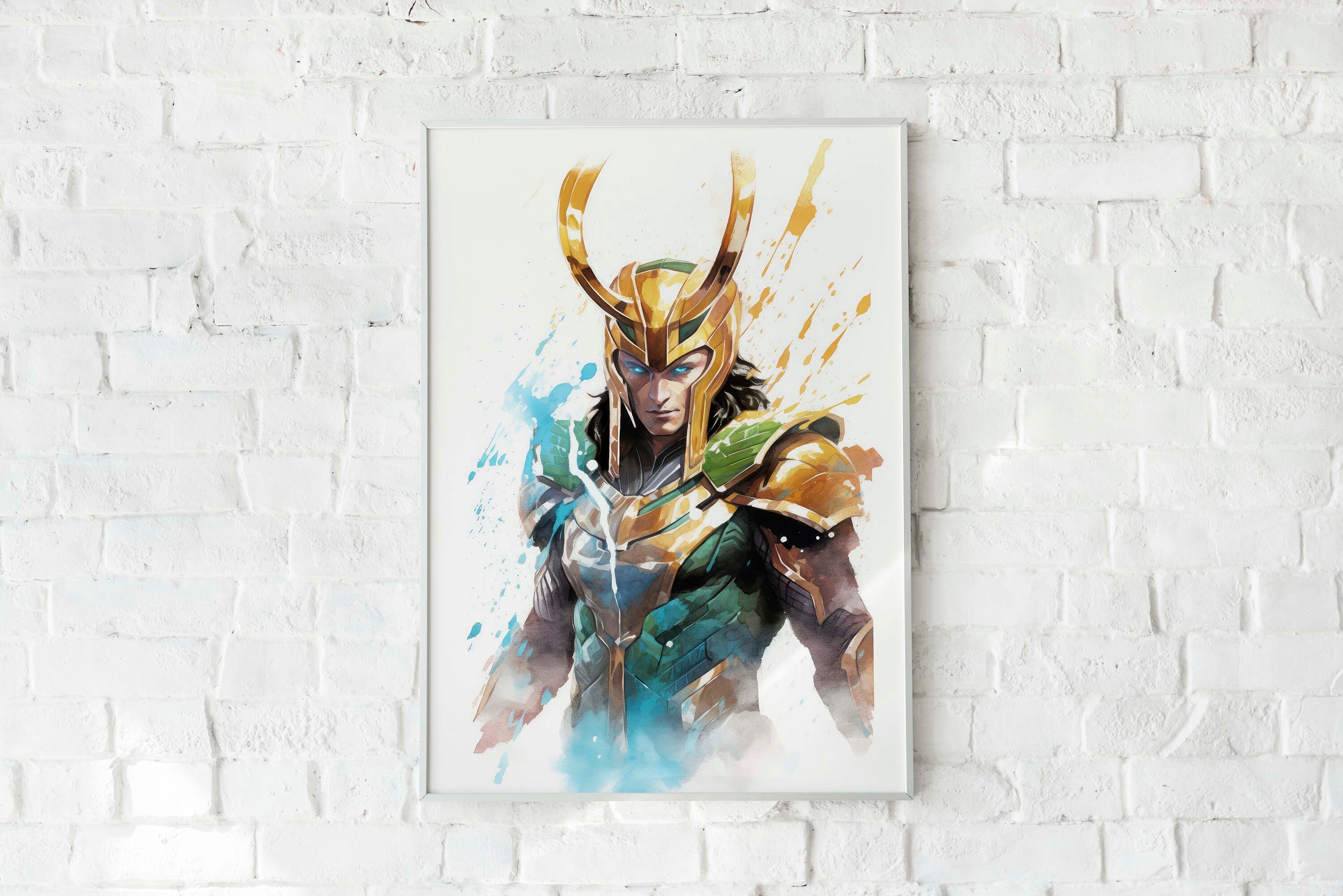Avengers Loki Marvel Watercolor Art Print Loki Avengers - Etsy
