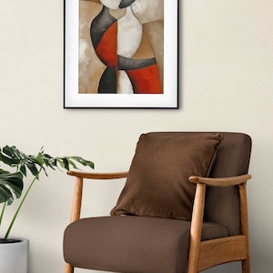 Vintage Abstract Painting of Couple's Hugging, Vintage Couple Water ...