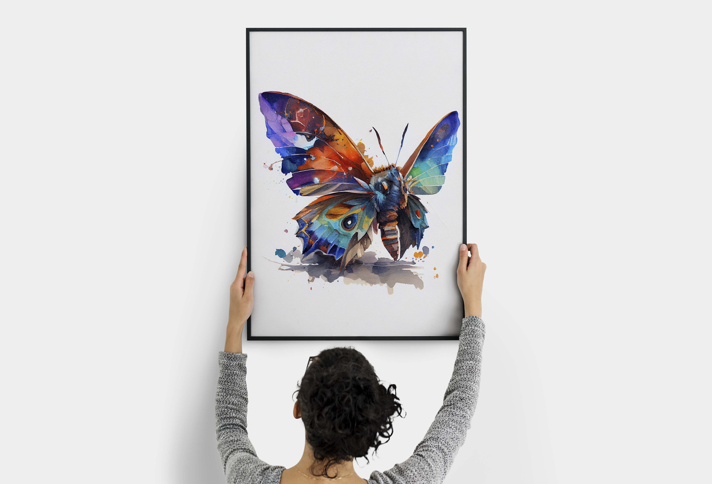 King of Monsters Mothra Watercolor Painting, Mothra Poster, Mothra Oil ...