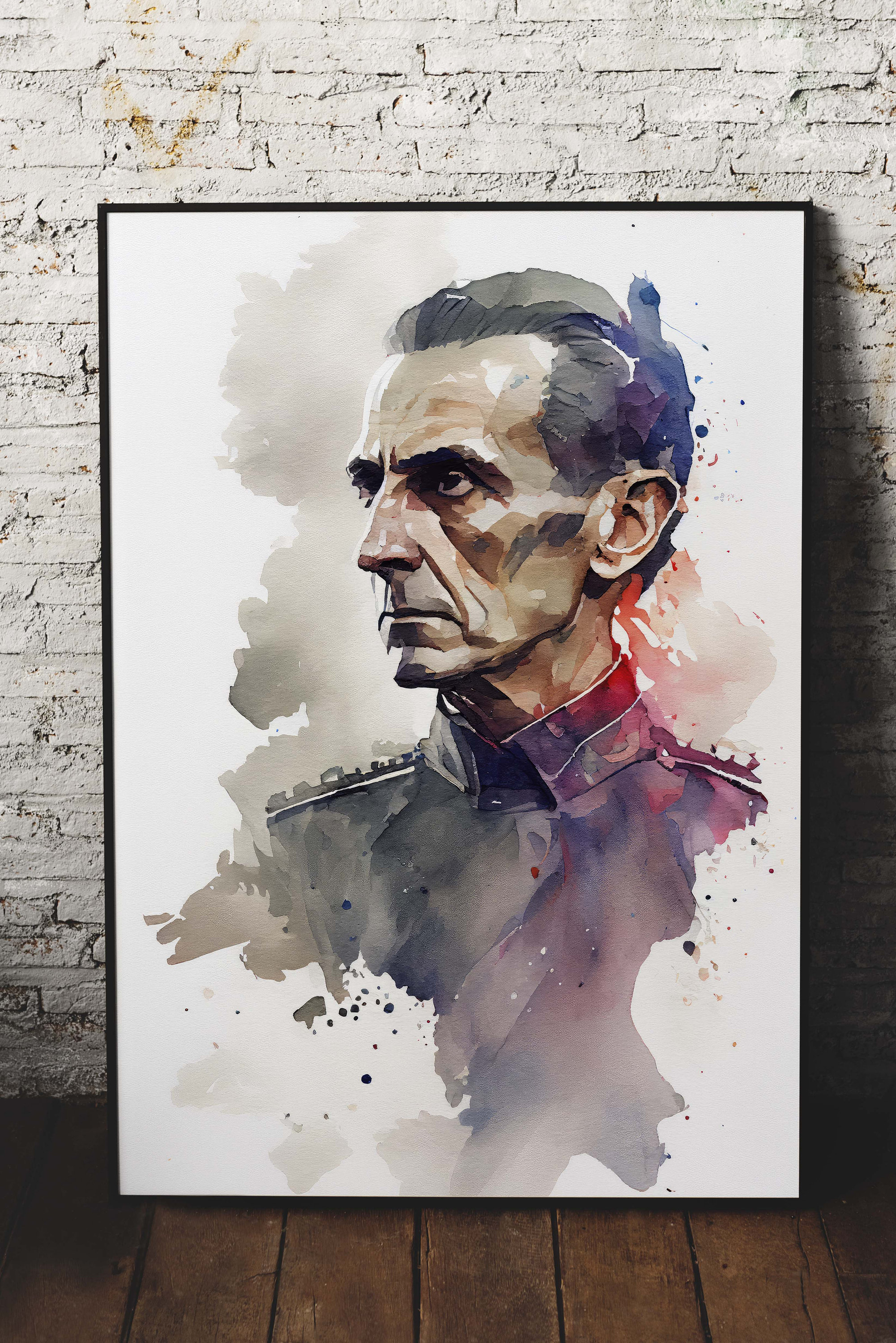 Grand Moff Tarkin Star Wars Watercolor Art Print, Grand Moff Tarkin ...