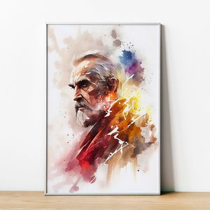 Count Dooku Star Wars Aquarell Art Print, Count Dooku Star Wars Malerei ...