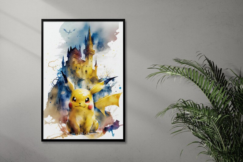 Art Pokemon Painting, Pokémon Fall Art, Pikachu Painting, Pikachu ...
