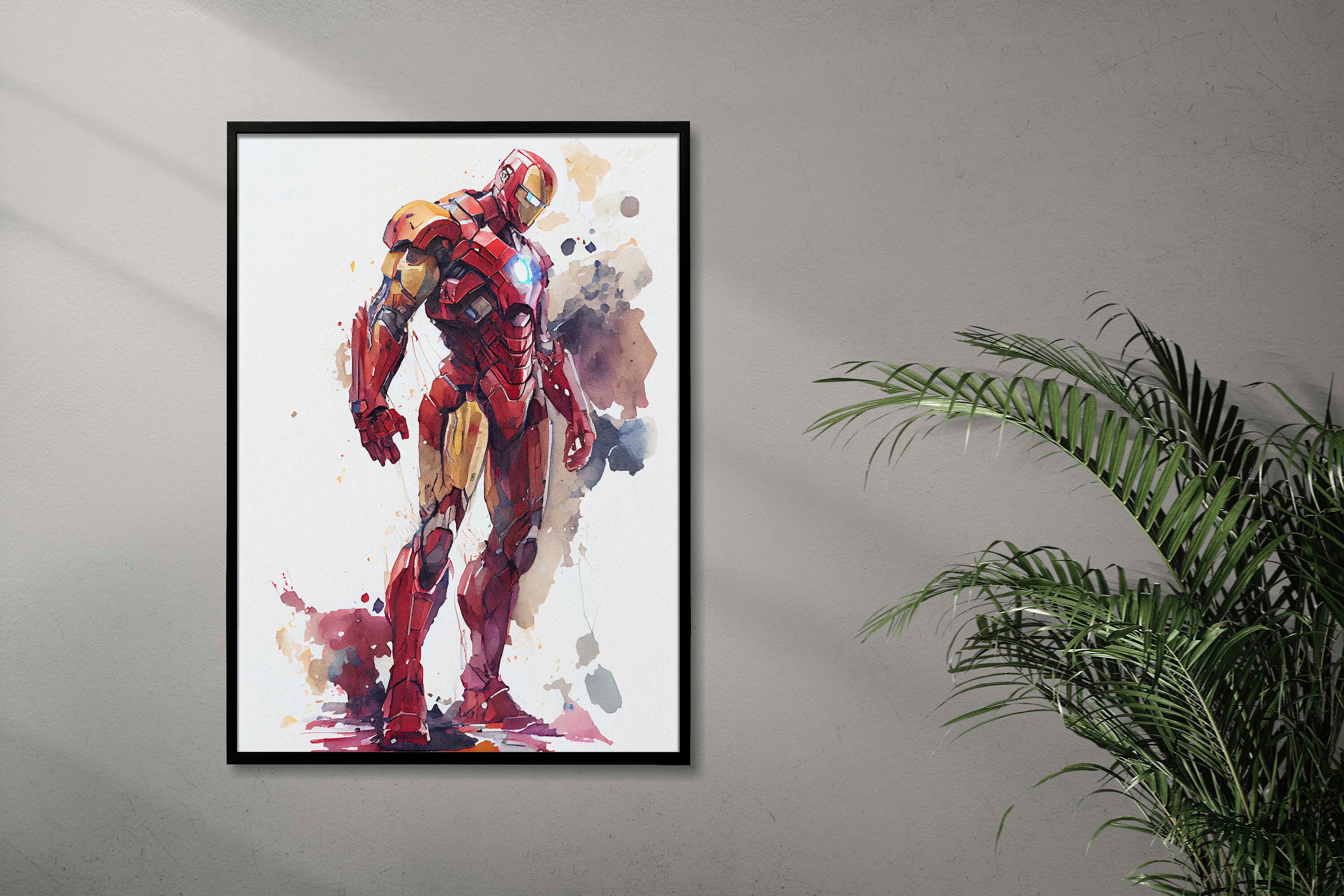 Avengers Iron Man Marvel Watercolor Art Print Iron Man Marvel - Etsy