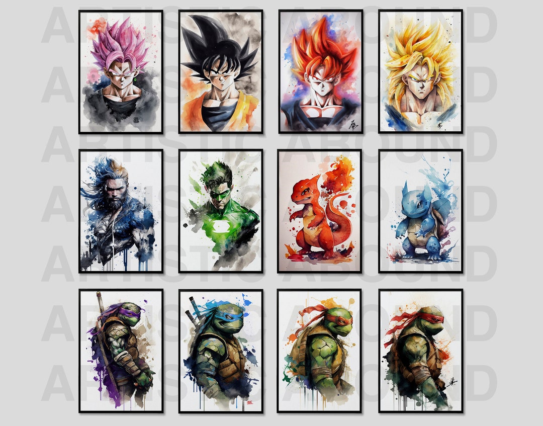 MESSAGE ME 1st, CUSTOM Fan Art Watercolor Painting, Custom Fan Art Oil ...