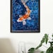 Vintage Koi Fish Watercolor Painting: Japanese Landscape Art (digital ...
