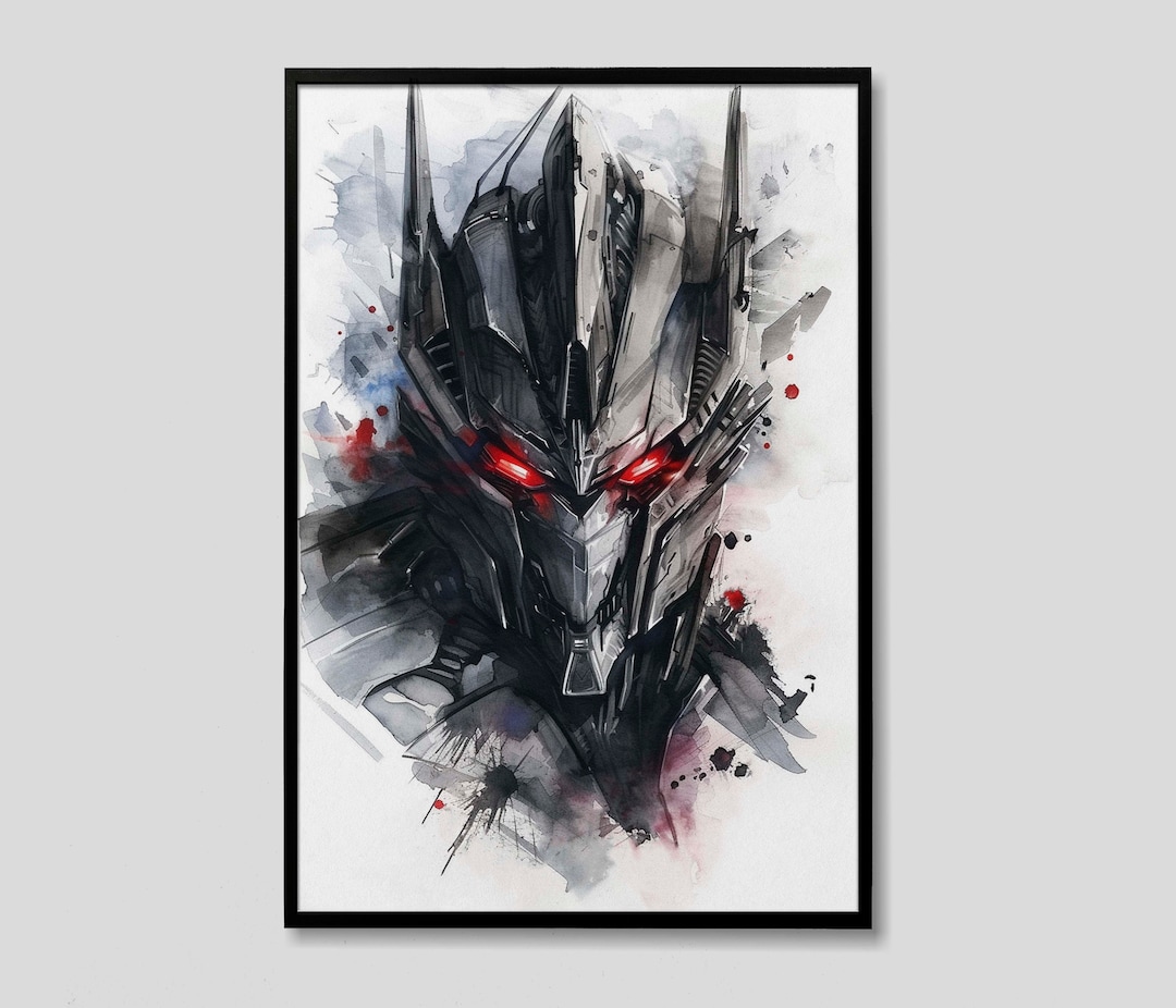 Transformers Megatron Watercolor Painting, Transformers Megatron Wall ...