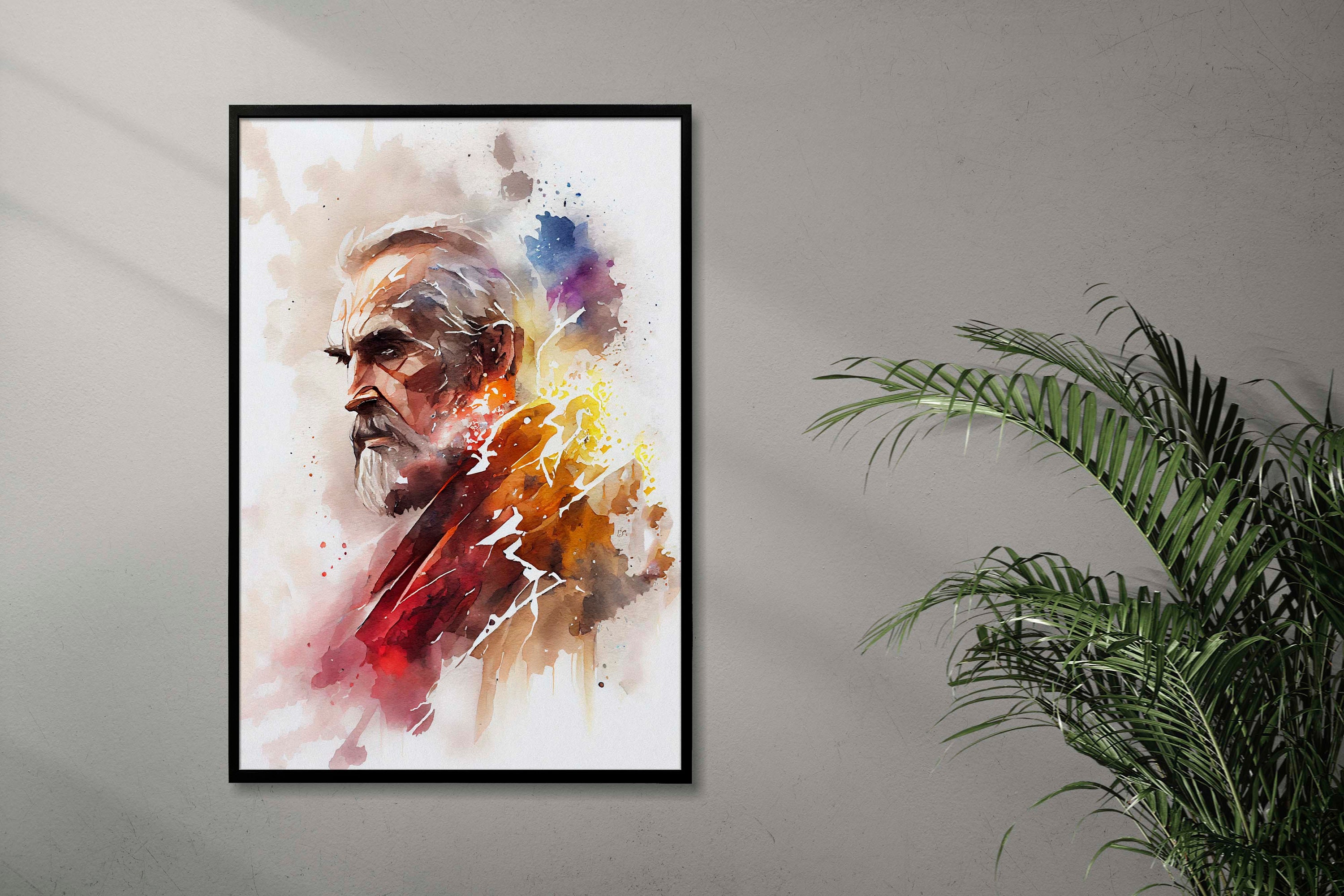 Count Dooku Star Wars Aquarell Art Print, Count Dooku Star Wars Malerei ...