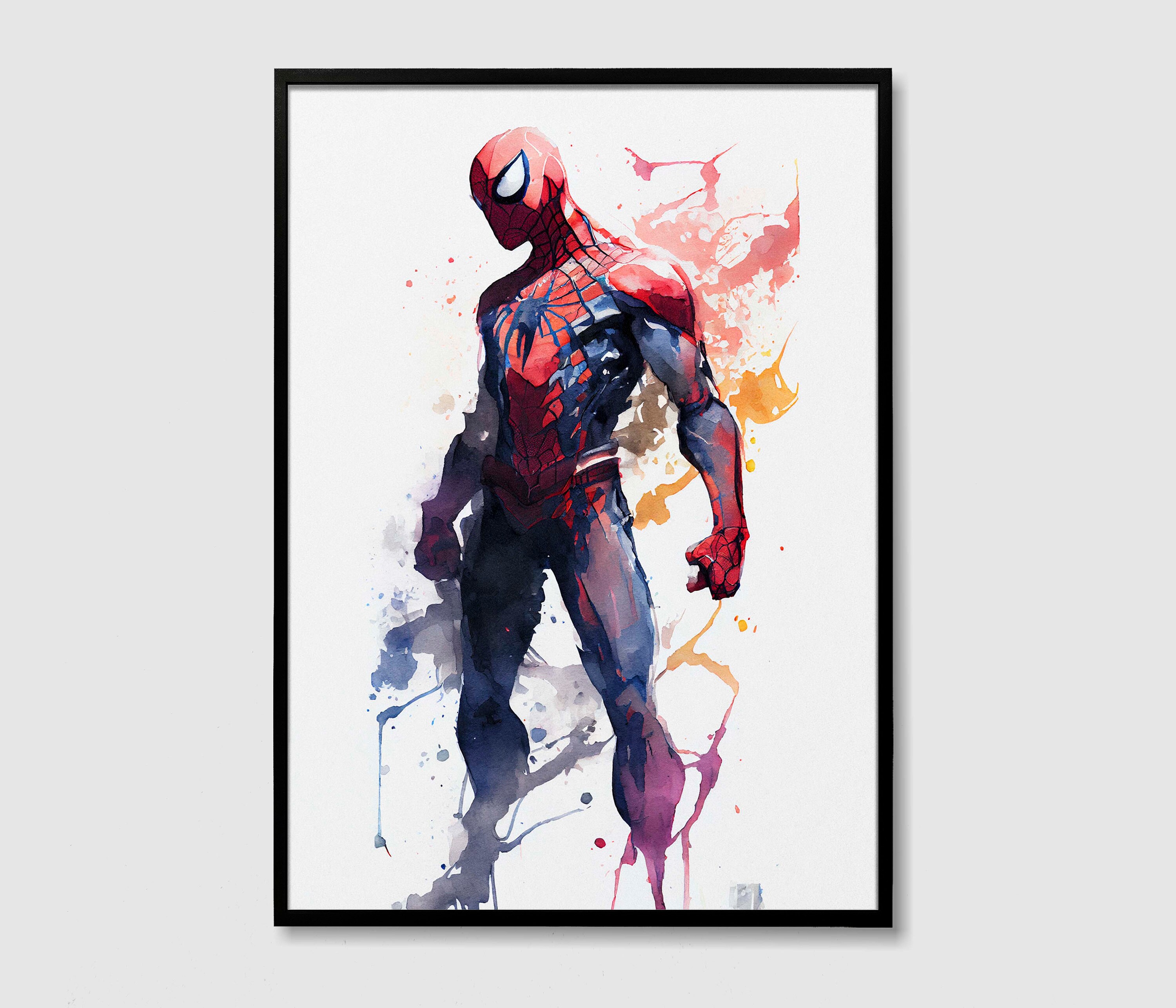 Avengers Spider-man Marvel Watercolor Art Print Spider-man - Etsy
