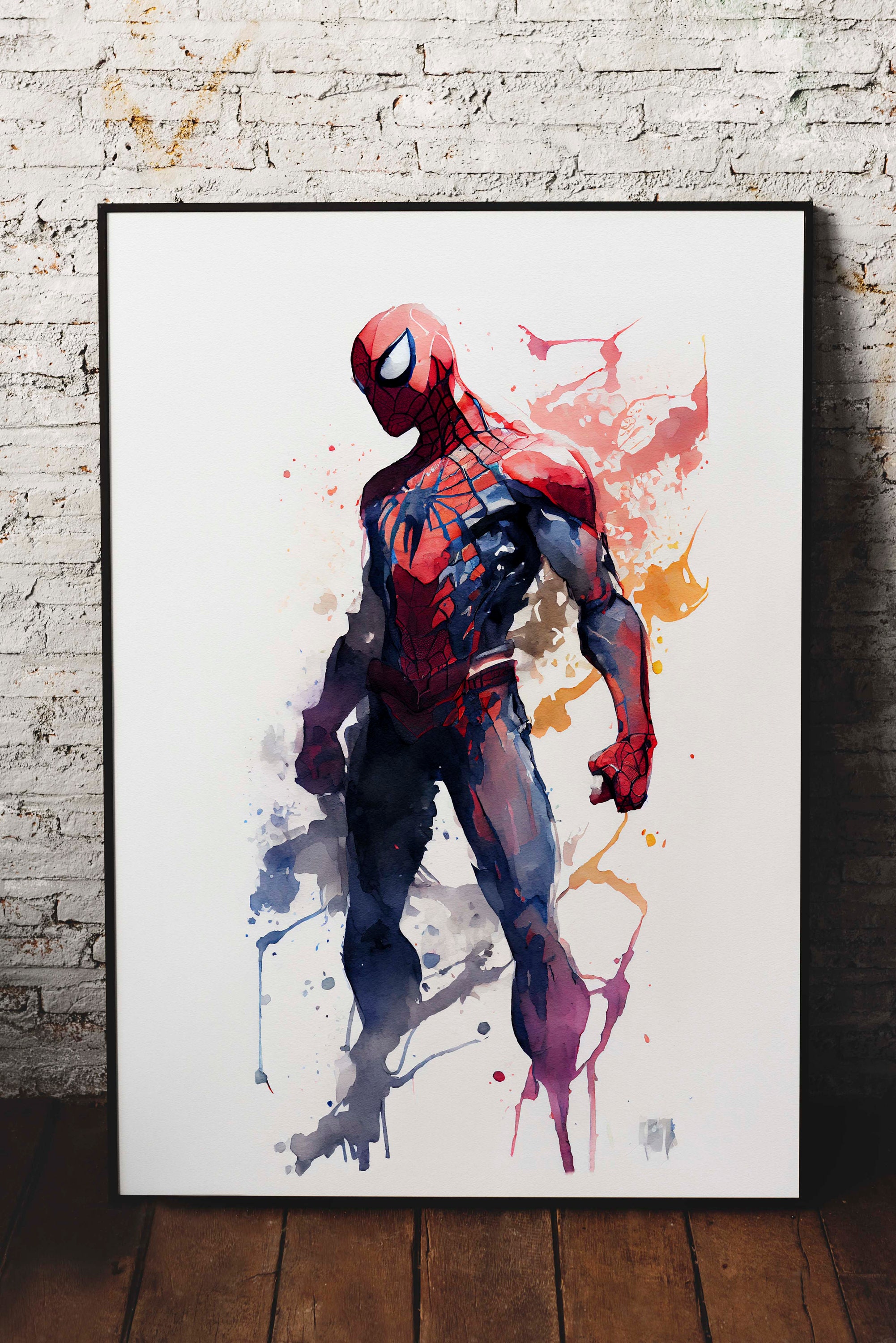 Avengers Spider-man Marvel Watercolor Art Print Spider-man - Etsy