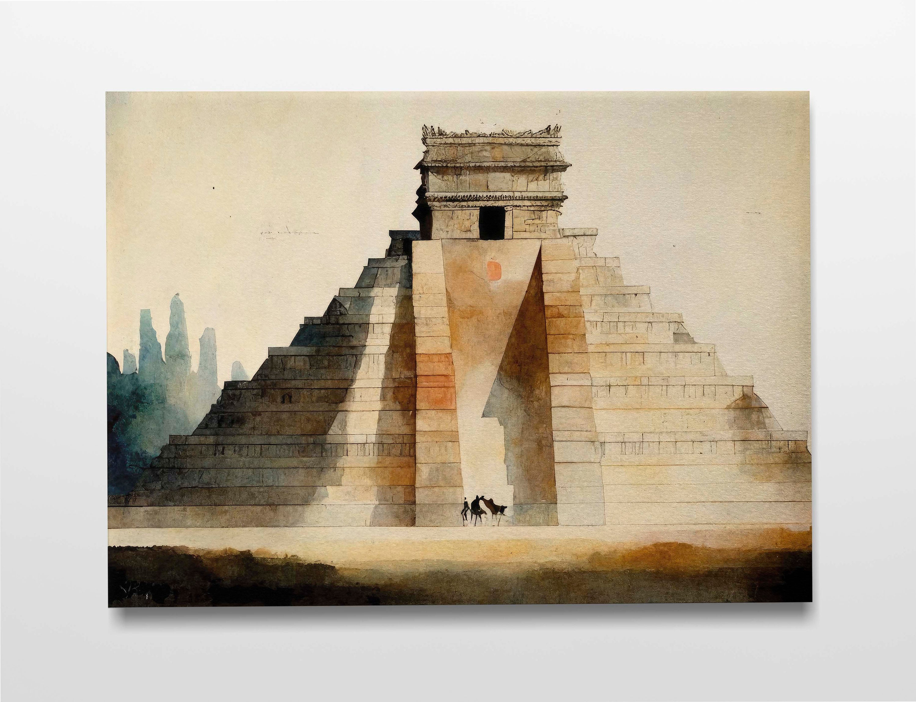 Mayan Pyramid Drawings