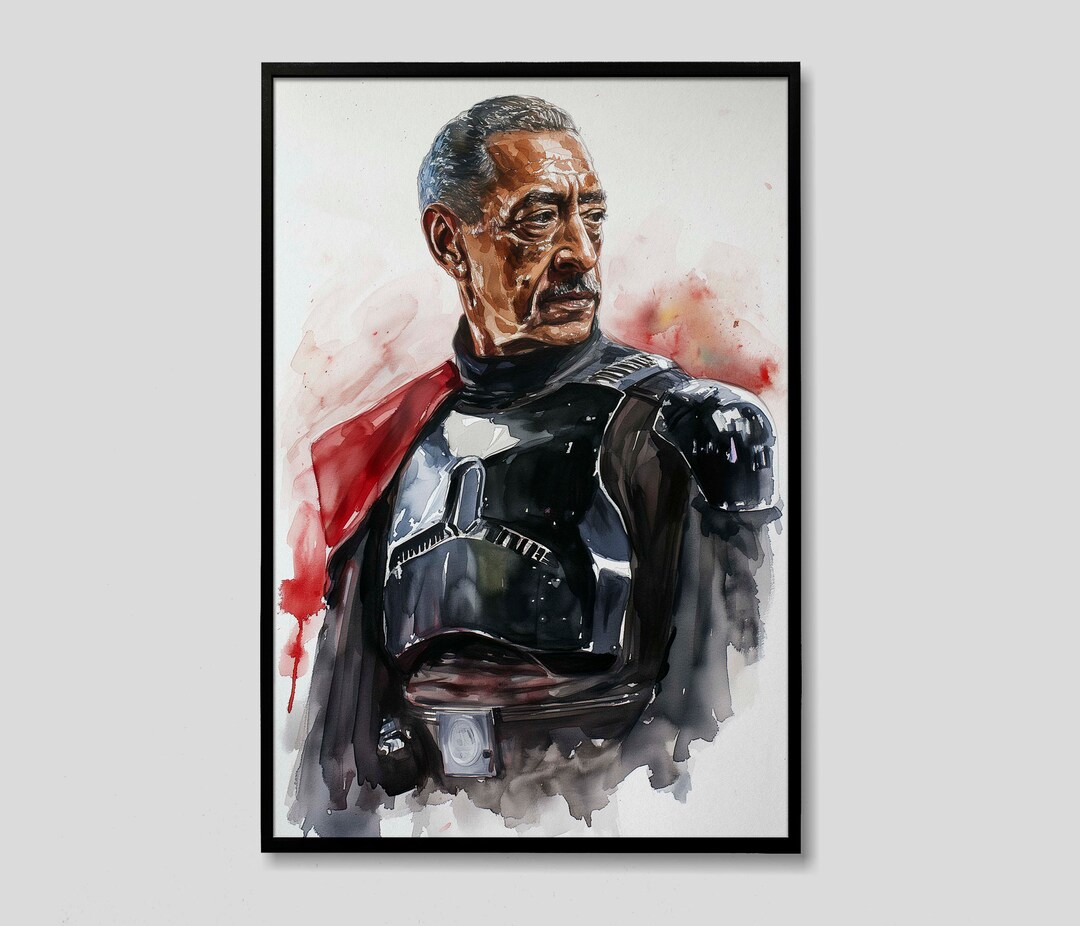 Moff Gideon Star Wars Watercolor Painting, Moff Gideon Star Wars ...