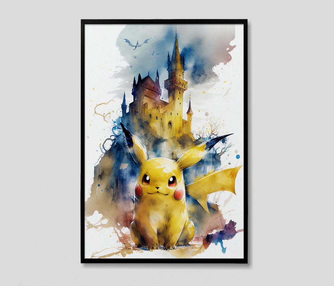 Art Pokemon Painting, Pokémon Fall Art, Pikachu Painting, Pikachu ...