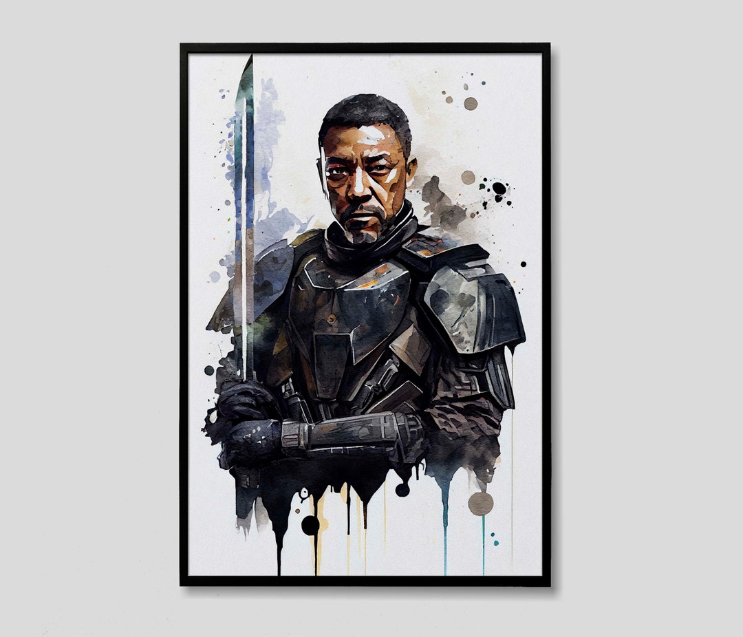 Moff Gideon Star Wars Watercolor Art Print, Moff Gideon Star Wars ...