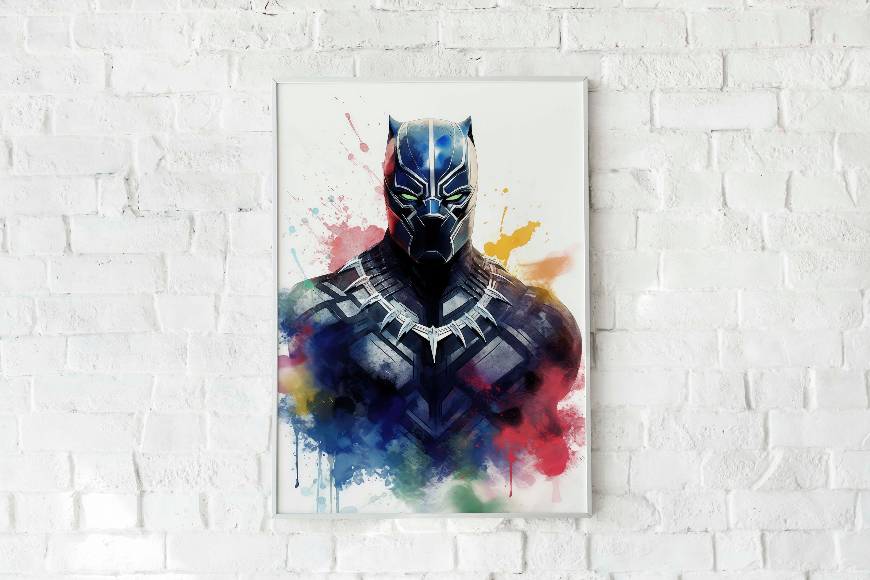 Black Panther Avengers Watercolor Art Print Black Panther - Etsy