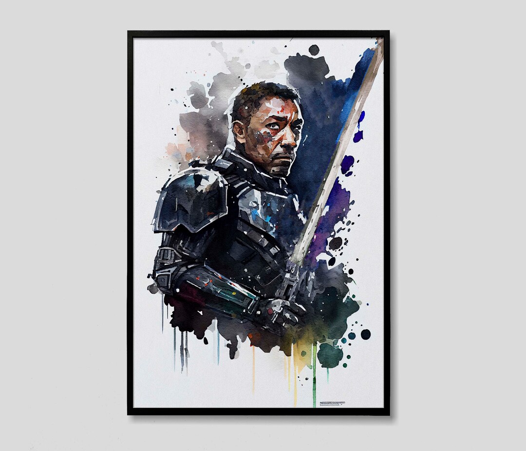 Moff Gideon Star Wars Watercolor Art Print, Moff Gideon Star Wars ...