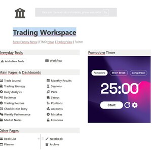 Comprehensive Trading Workspace Template for Notion – Track, Analyze ...