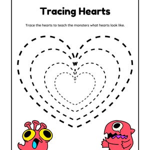 100 Cute Monster Printable Activity Pages for Kids & Toddlers, Easy ...